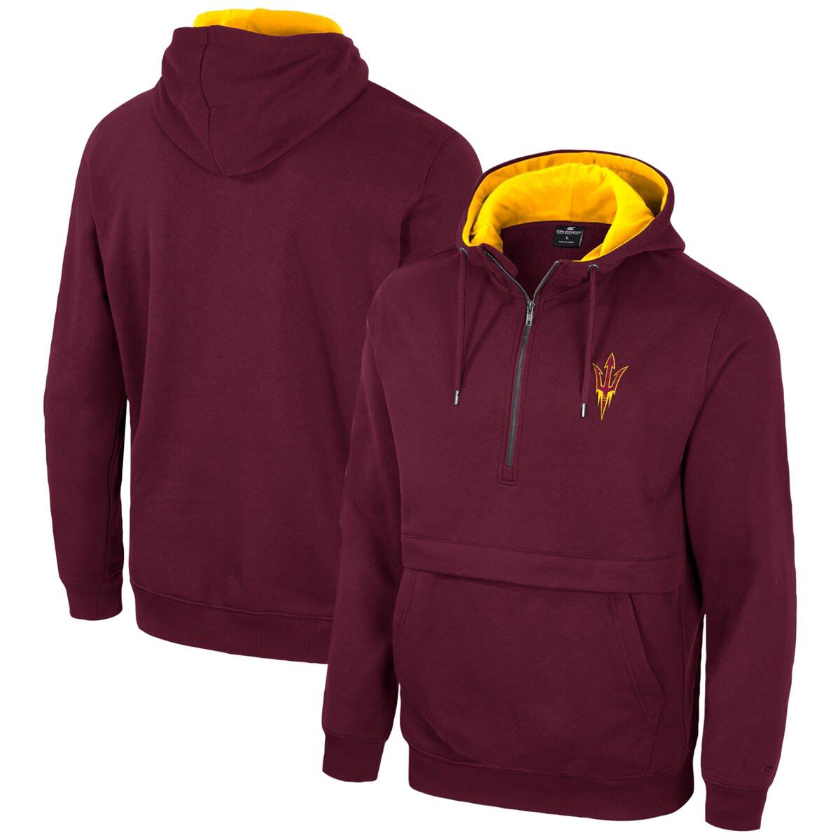 Colosseum NCAA Arizona State Sun Devils Half-Zip Hoodie | Belk