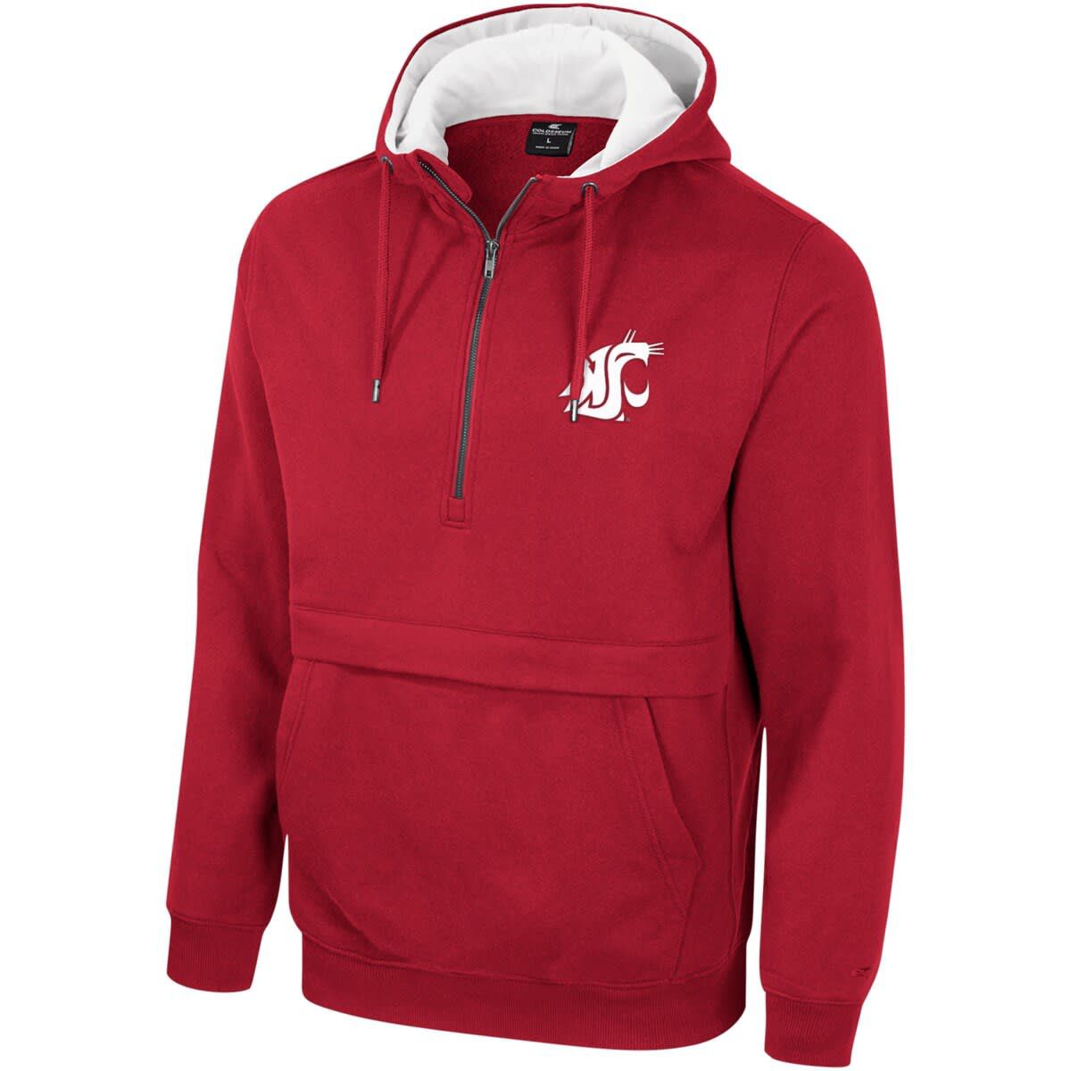 Colosseum NCAA Washington State Cougars Half-Zip Hoodie | Belk