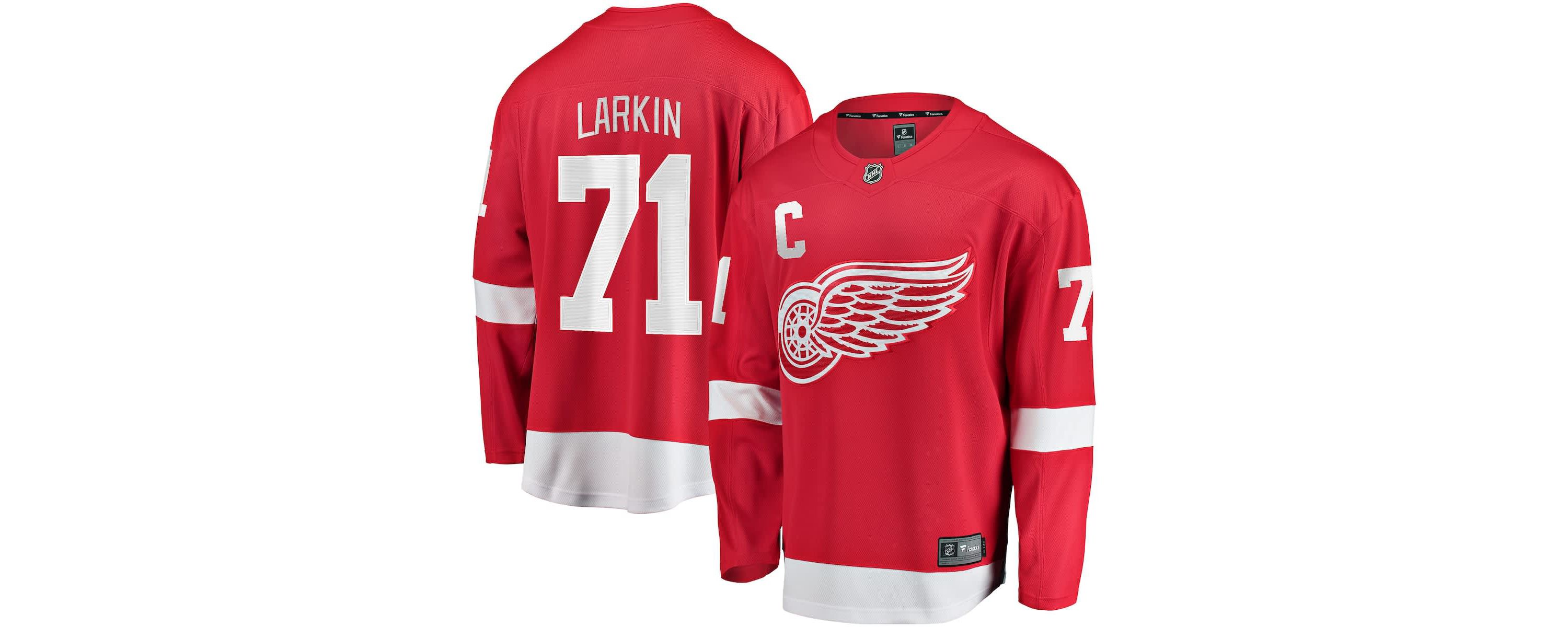 Fanatics NHL Dylan Larkin Detroit Wings Captain Home Breakaway Jersey ...