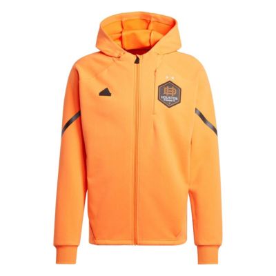 adidas MLS Houston Dynamo FC 2024 Anthem Travel Raglan Sleeve Full-Zip ...