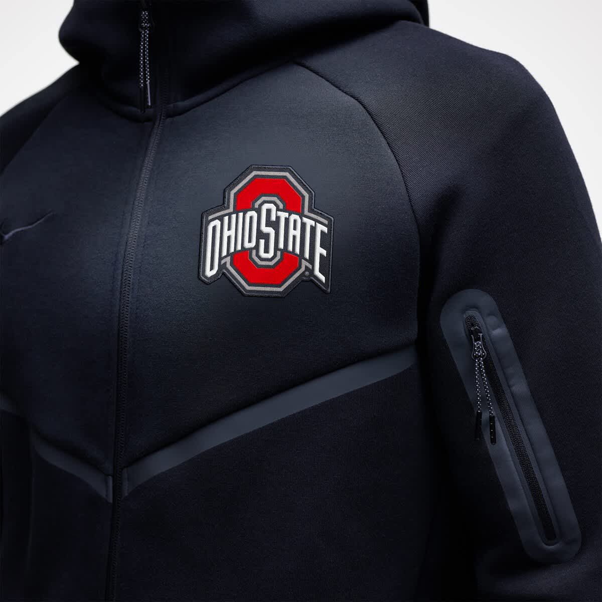 Nike® NCAA Nike Ohio State Buckeyes Tech Fleece Full-Zip Windrunner ...