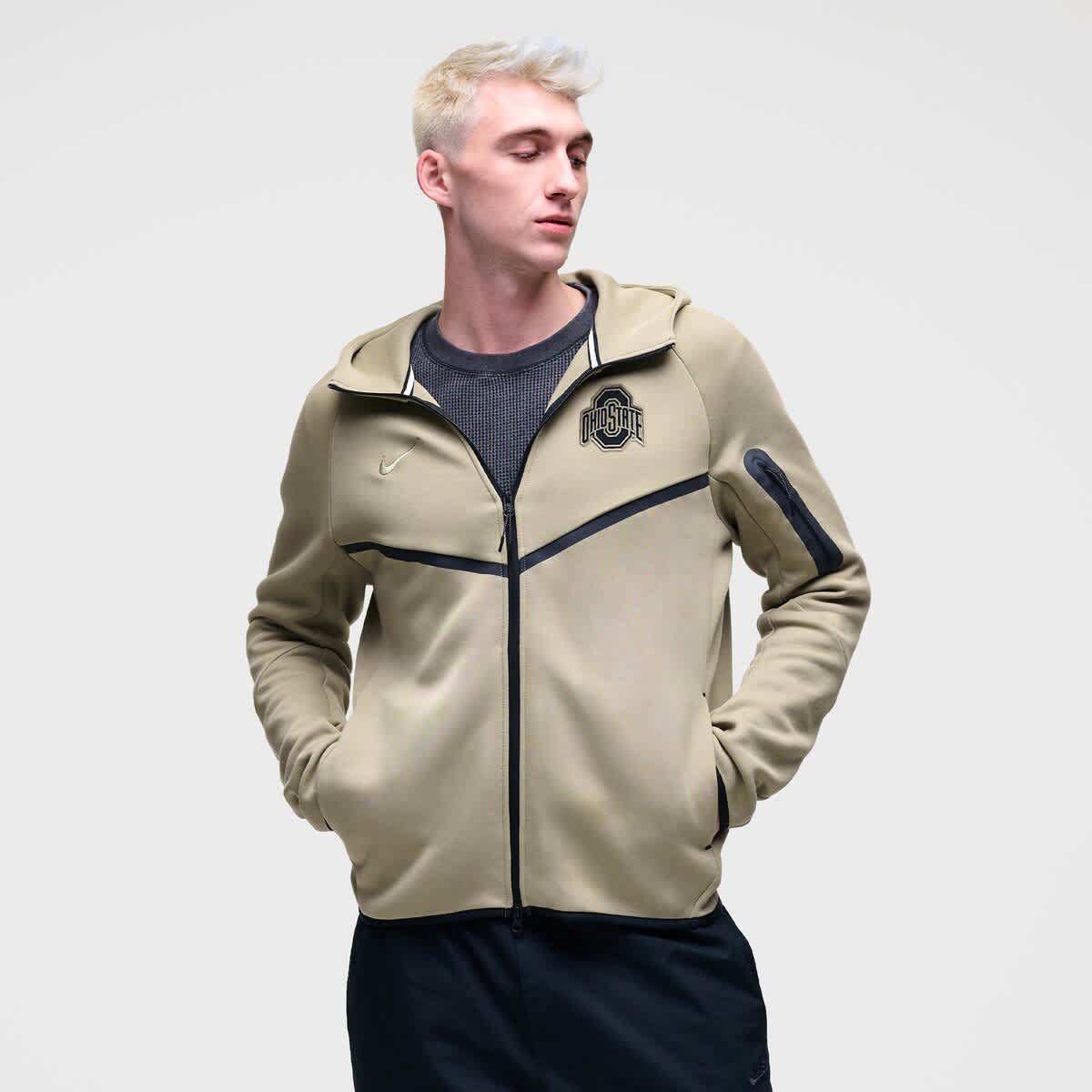 Nike® NCAA Nike Ohio State Buckeyes Tech Fleece Full-Zip Windrunner ...