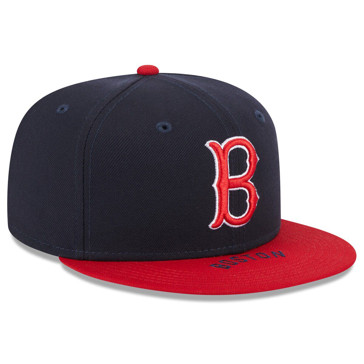 New Era Boston Red Sox MLB Navy/Red Boston Sox On Deck 59FIFTY Fitted ...
