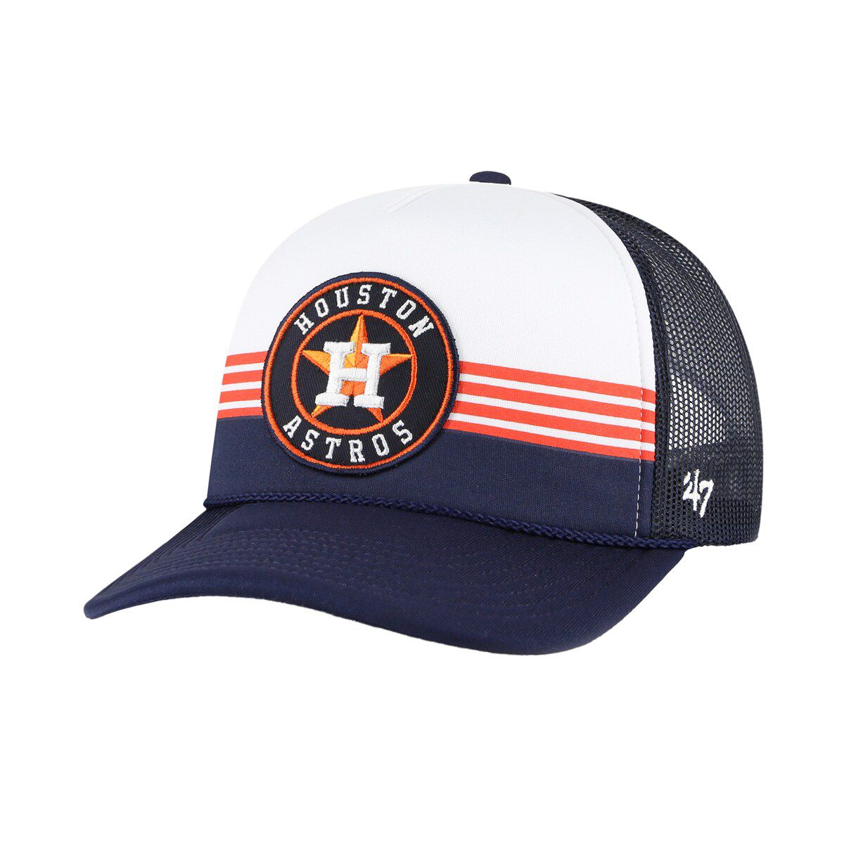'47 MLB Houston Astros Lift Off Foam Front Mesh Trucker Adjustable Hat ...