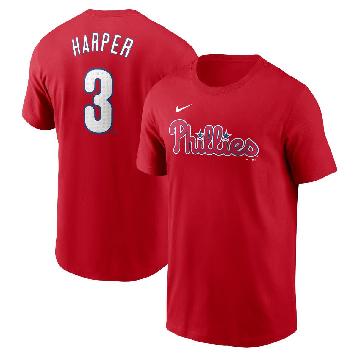 Nike® MLB Nike Bryce Harper Philadelphia Phillies Fuse Name & Number T ...