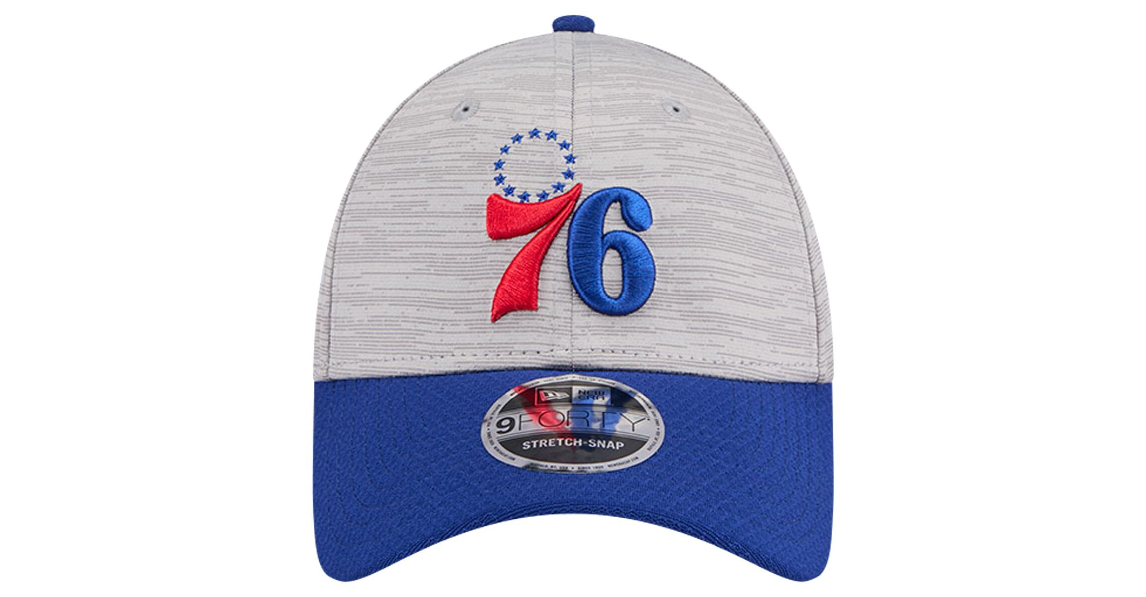 New Era NBA Heather Gray/Royal Philadelphia 76ers Active Digi-Tech Two ...