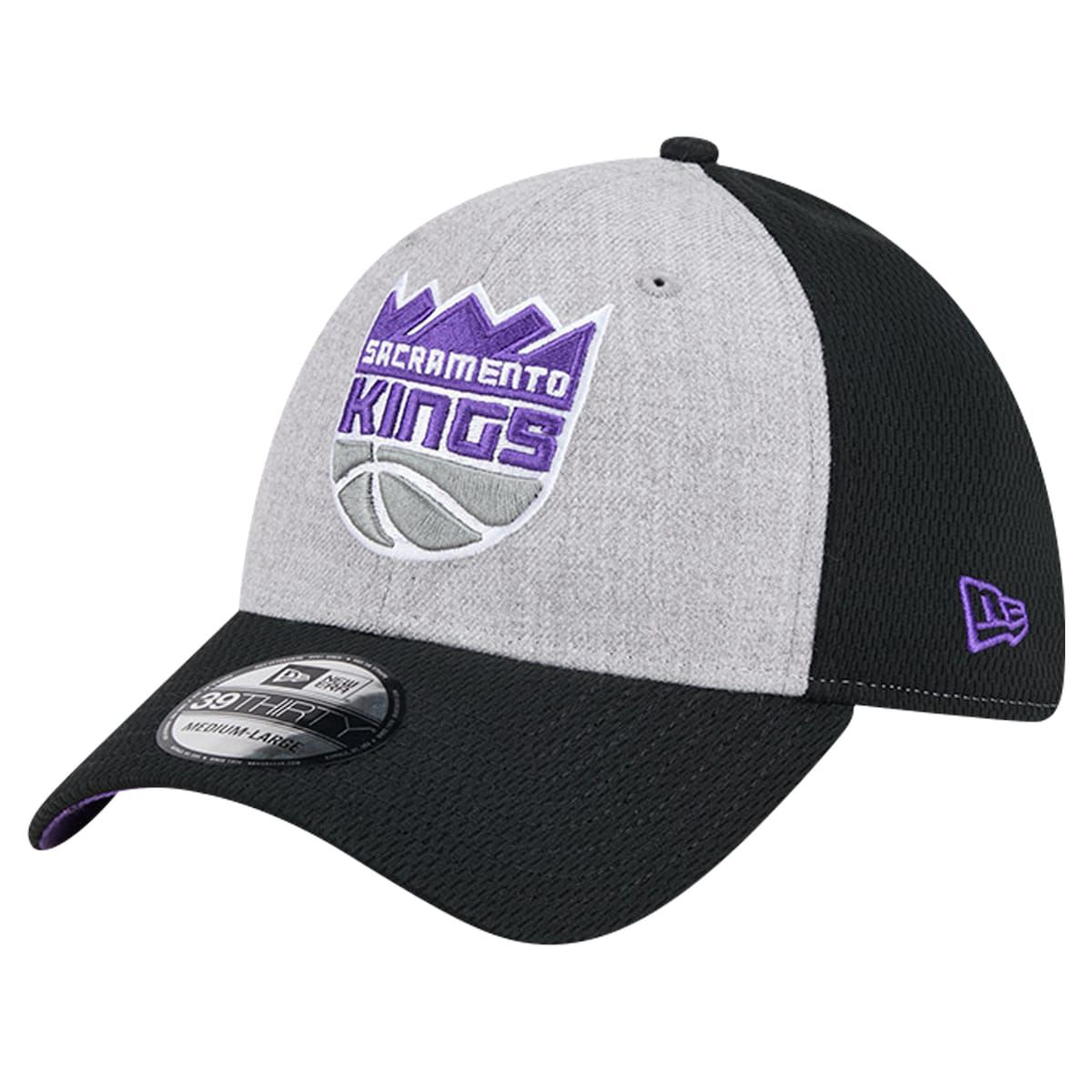 New Era NBA Heather Gray/Black Sacramento Kings Two-Tone 39THIRTY Flex ...