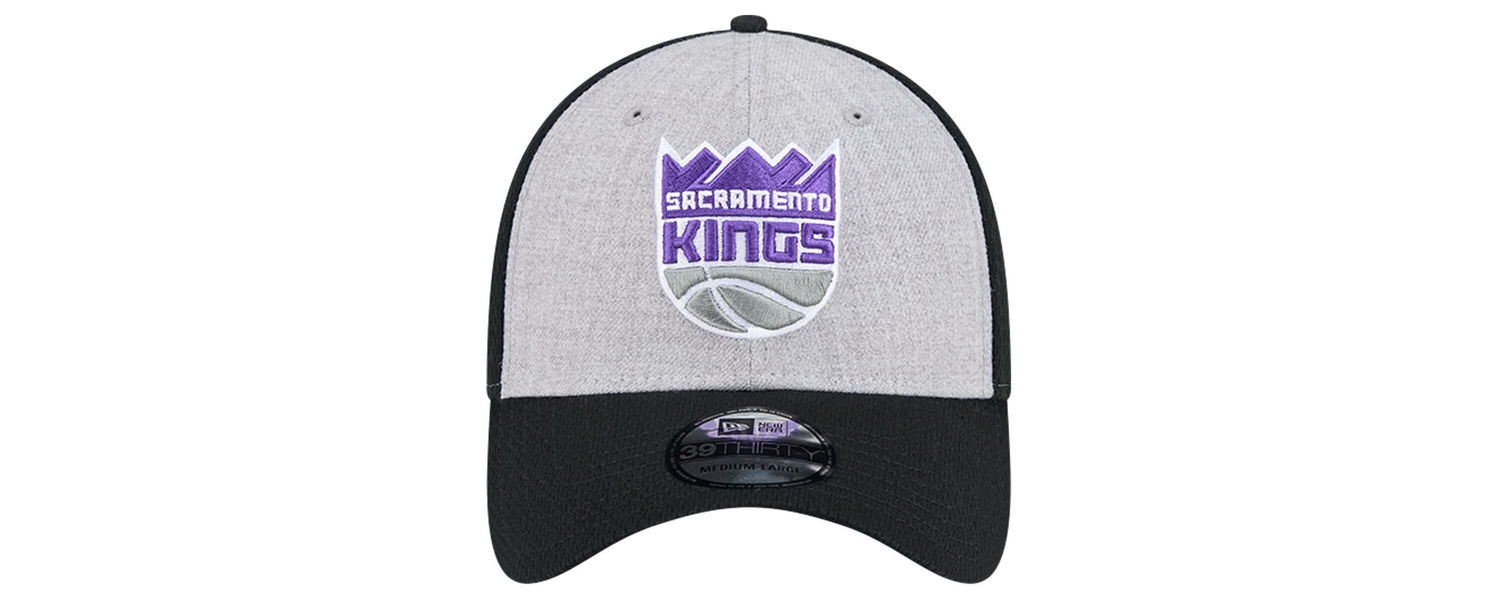 New Era NBA Heather Gray/Black Sacramento Kings Two-Tone 39THIRTY Flex ...