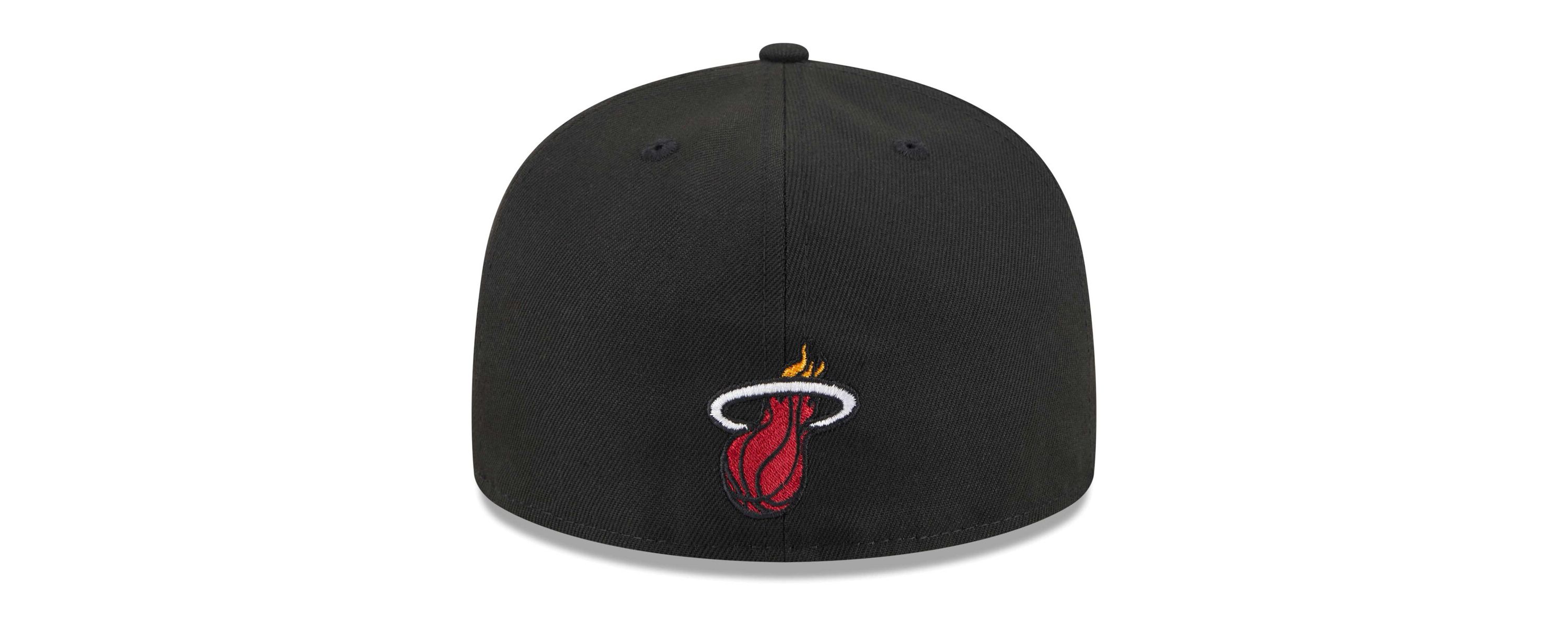New Era NBA Miami Heat Game Day Hollow Logo Mashup 59FIFTY Fitted Hat ...