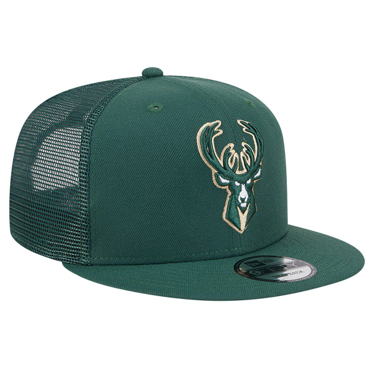 New Era NBA Hunter Milwaukee Bucks Meshback 9FIFTY Snapback Hat | Belk