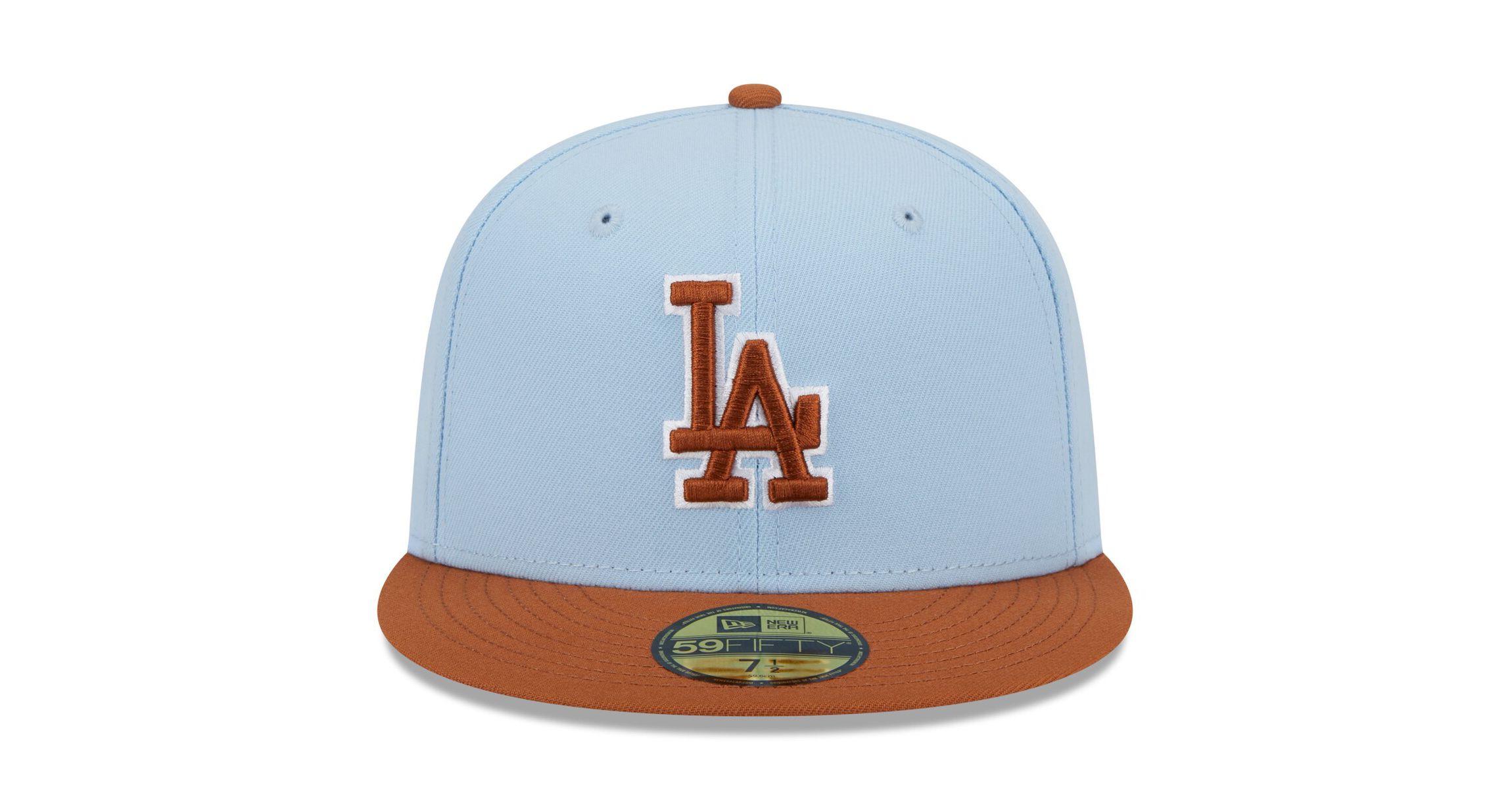 New Era MLB Light Blue/Brown Los Angeles Dodgers Spring Color Basic Two ...