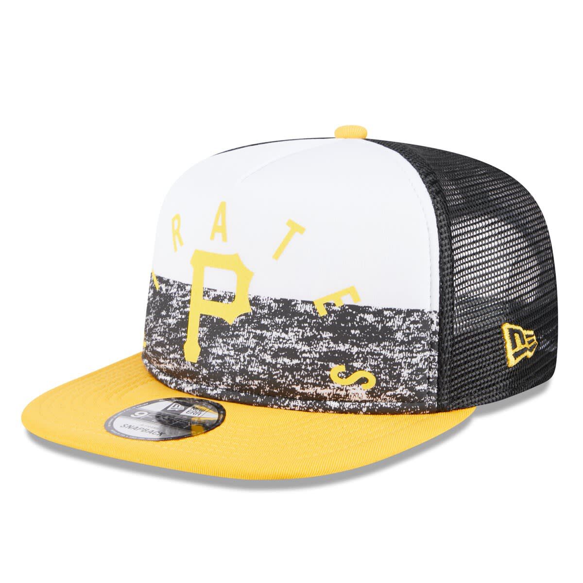 New Era MLB White/Gold Pittsburgh Pirates Team Foam Front A-Frame ...