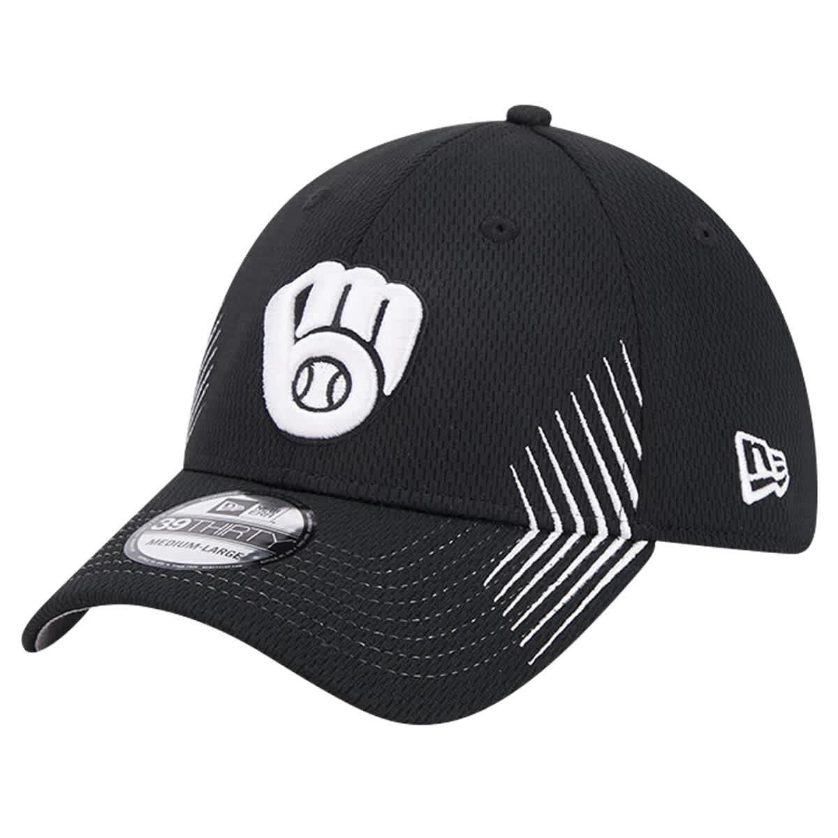 New Era MLB Milwaukee Brewers Active Dash Mark 39THIRTY Flex Hat | Belk