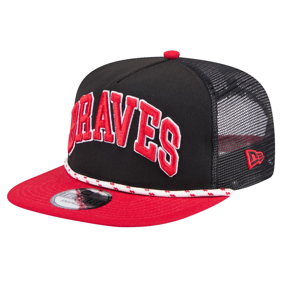 New Era MLB Atlanta Braves Throwback Meshback Golfer Hat | Belk