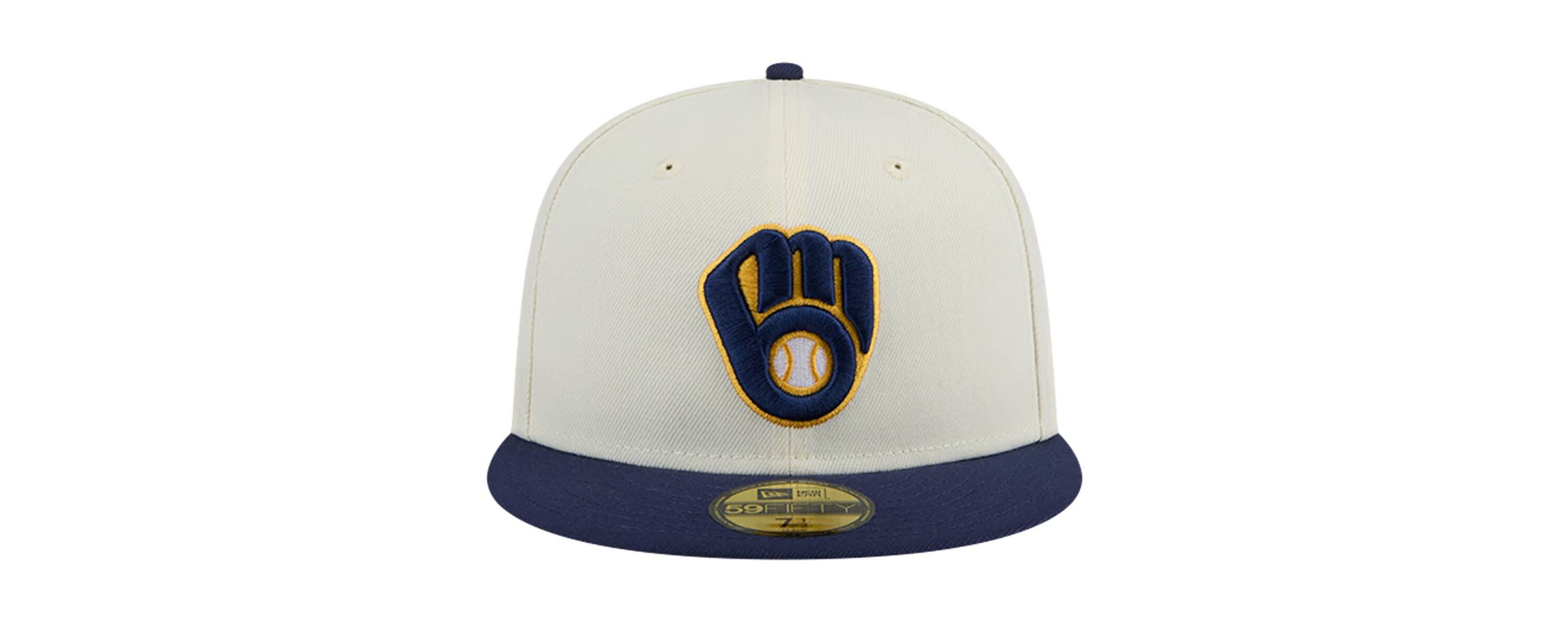 New Era MLB Milwaukee Brewers Chrome 59FIFTY Fitted Hat | Belk