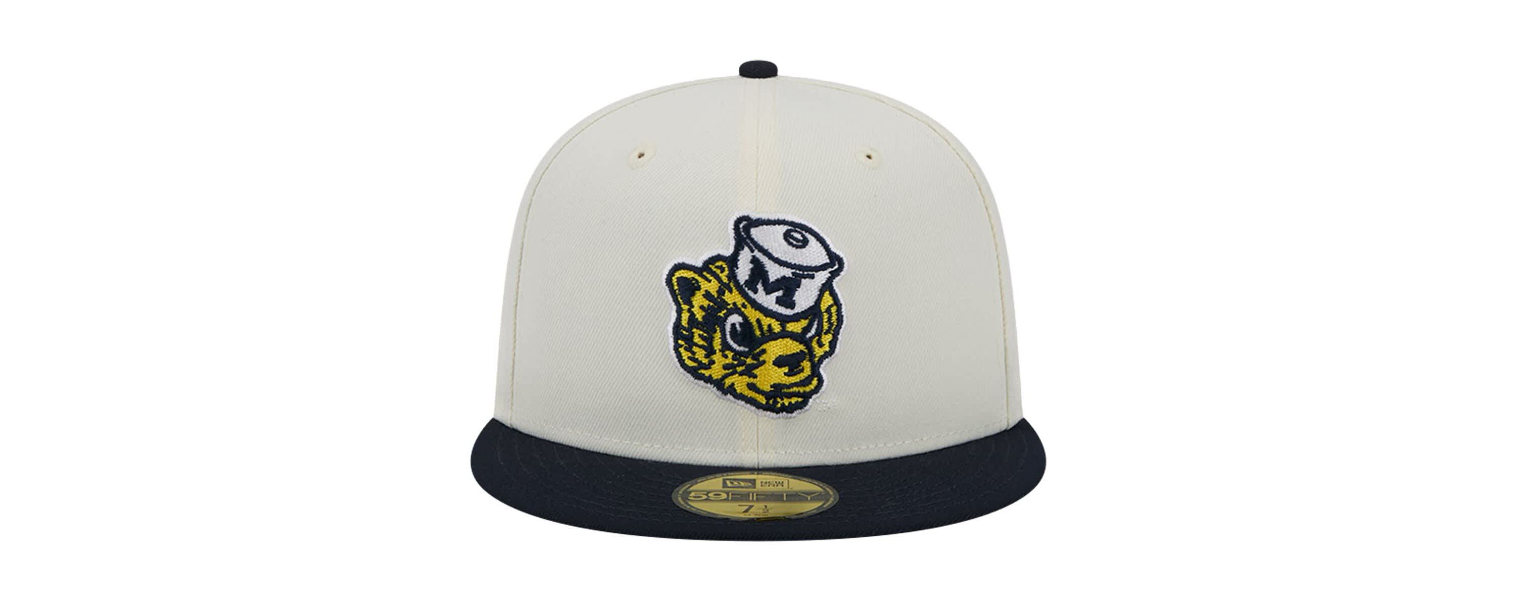 New Era NCAA Michigan Wolverines Chrome Vintage 59FIFTY Fitted Hat | Belk