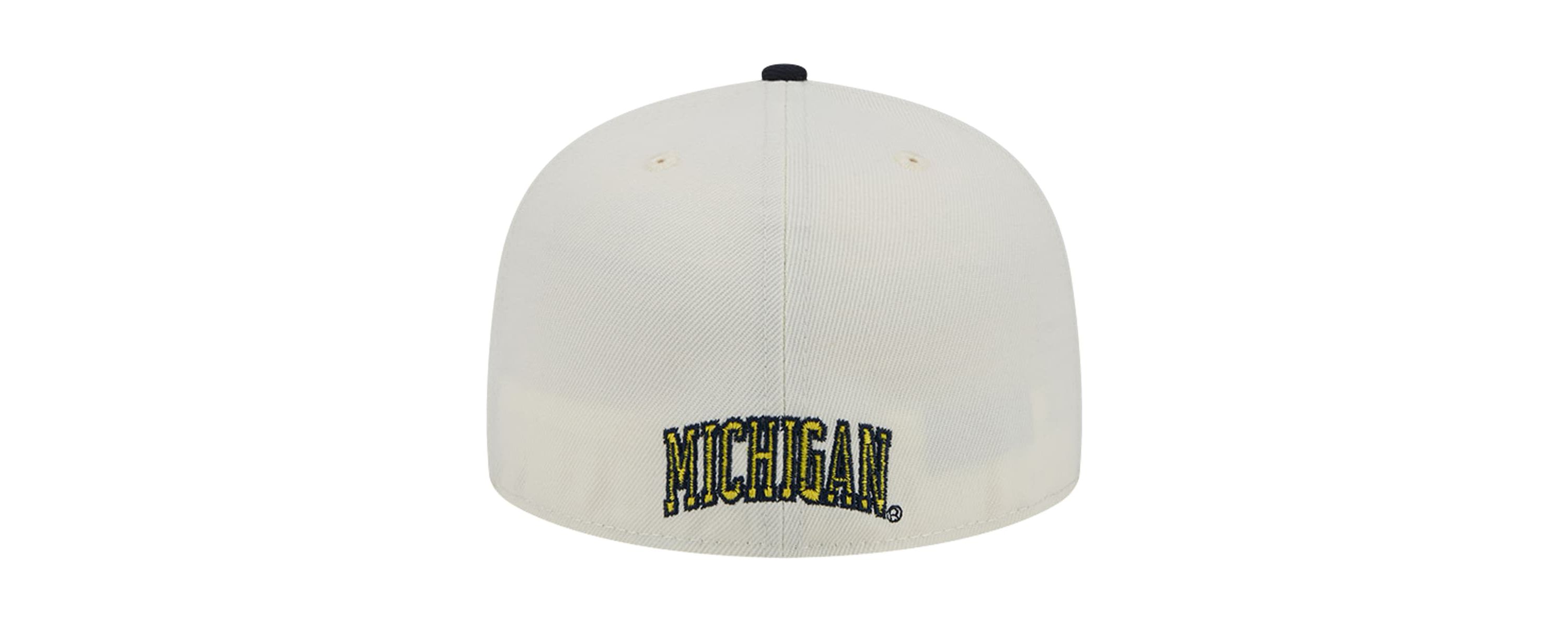 New Era NCAA Michigan Wolverines Chrome Vintage 59FIFTY Fitted Hat | Belk