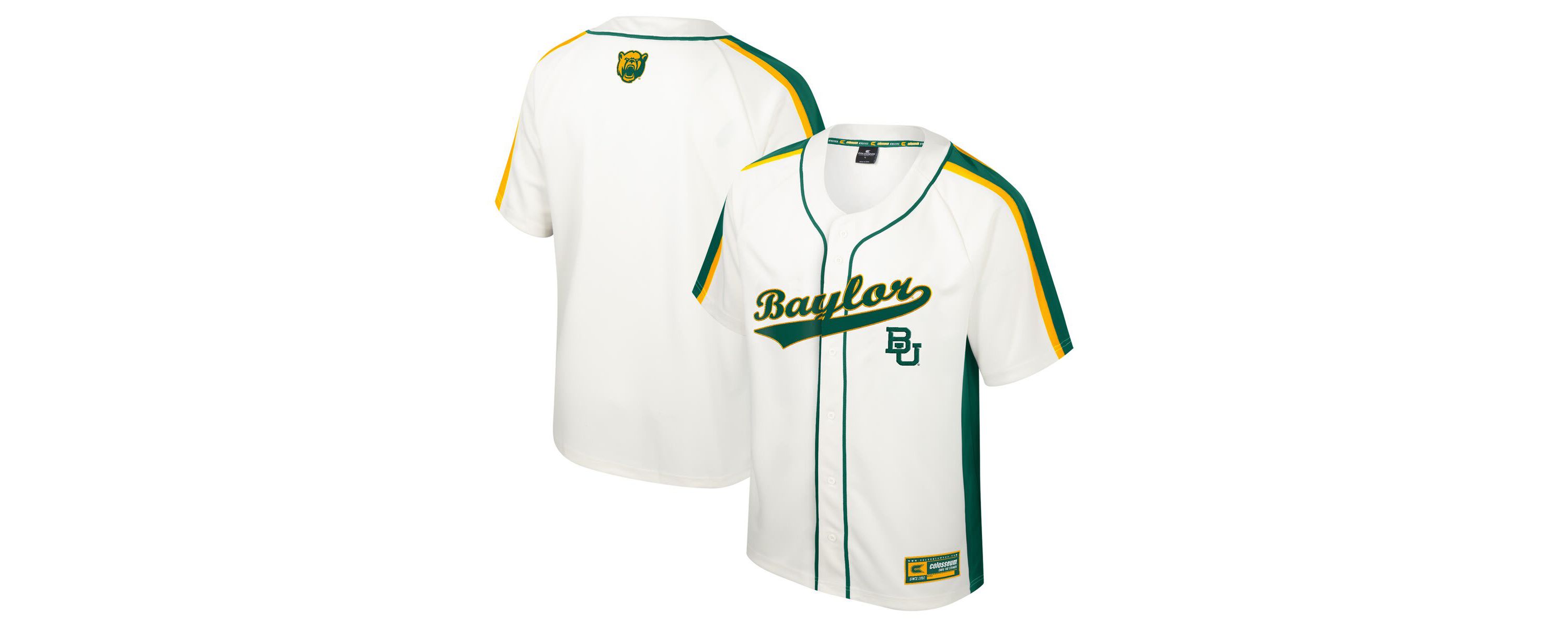 Colosseum NCAA Baylor Bears Ruth Button-Up Baseball Jersey | Belk