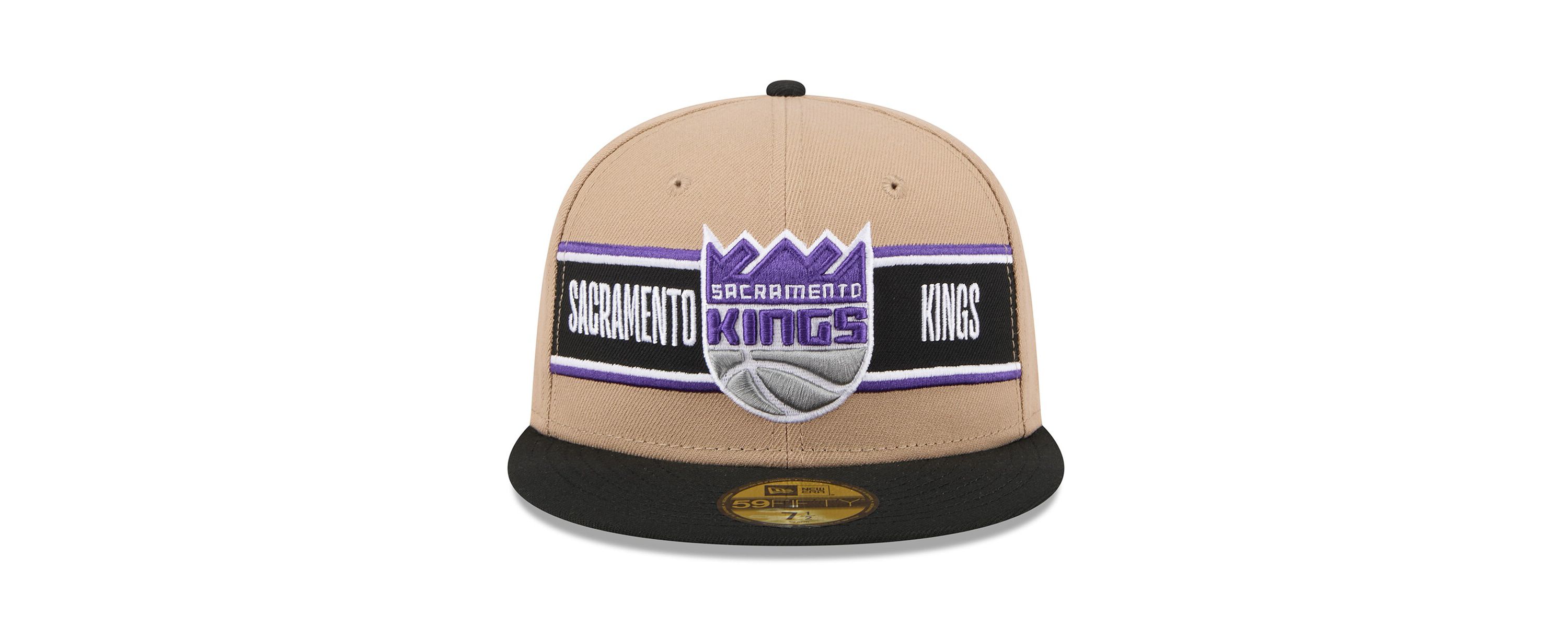New Era NBA Tan/Black Sacramento Kings 2024 NBA Draft 59FIFTY Fitted ...