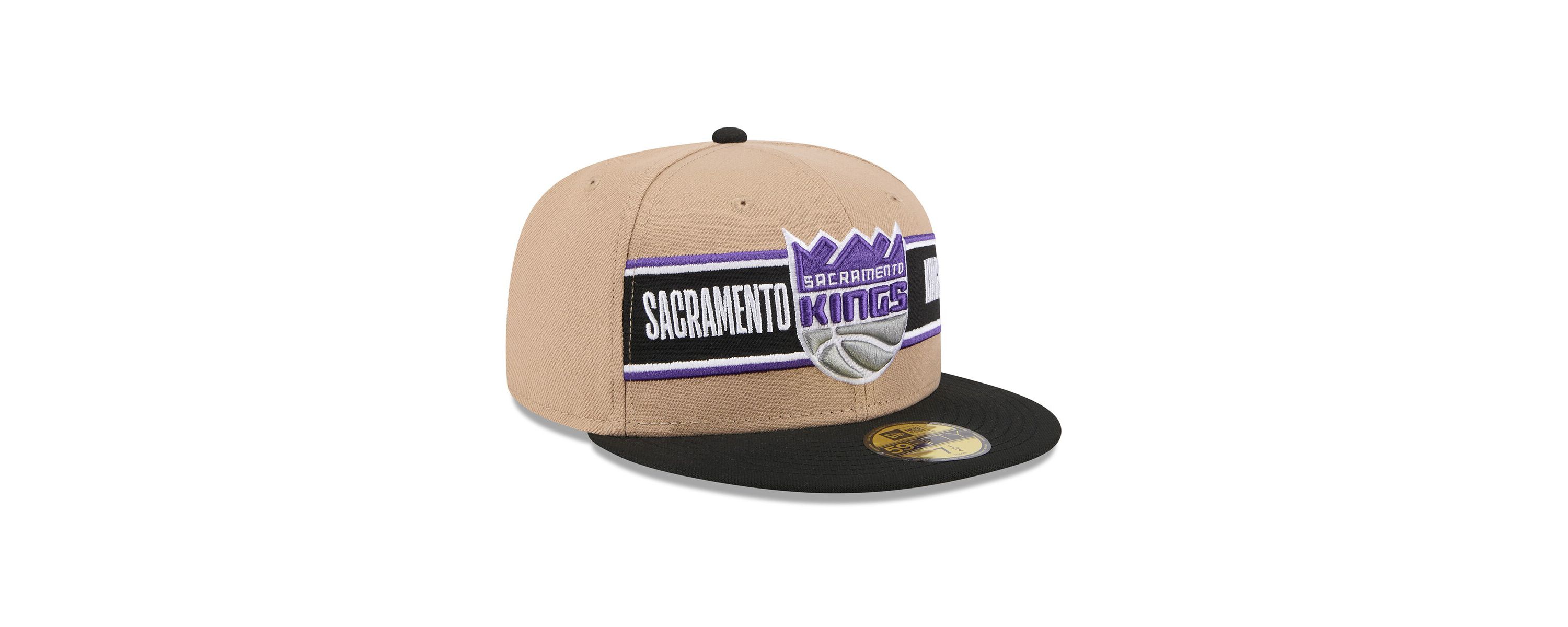 New Era NBA Tan/Black Sacramento Kings 2024 NBA Draft 59FIFTY Fitted ...