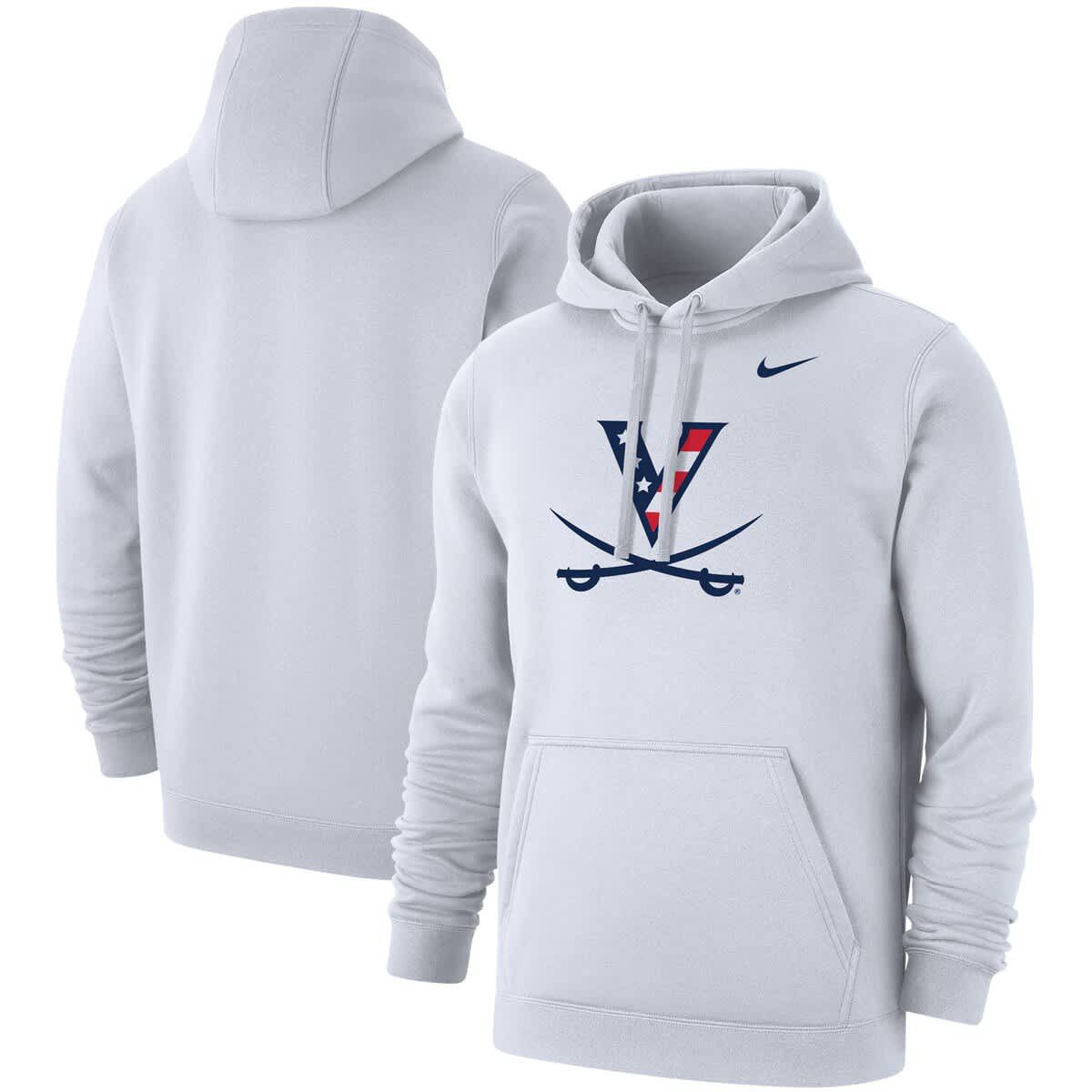 Nike® NCAA Nike Virginia Cavaliers Red, & Hoo Club Fleece Pullover ...