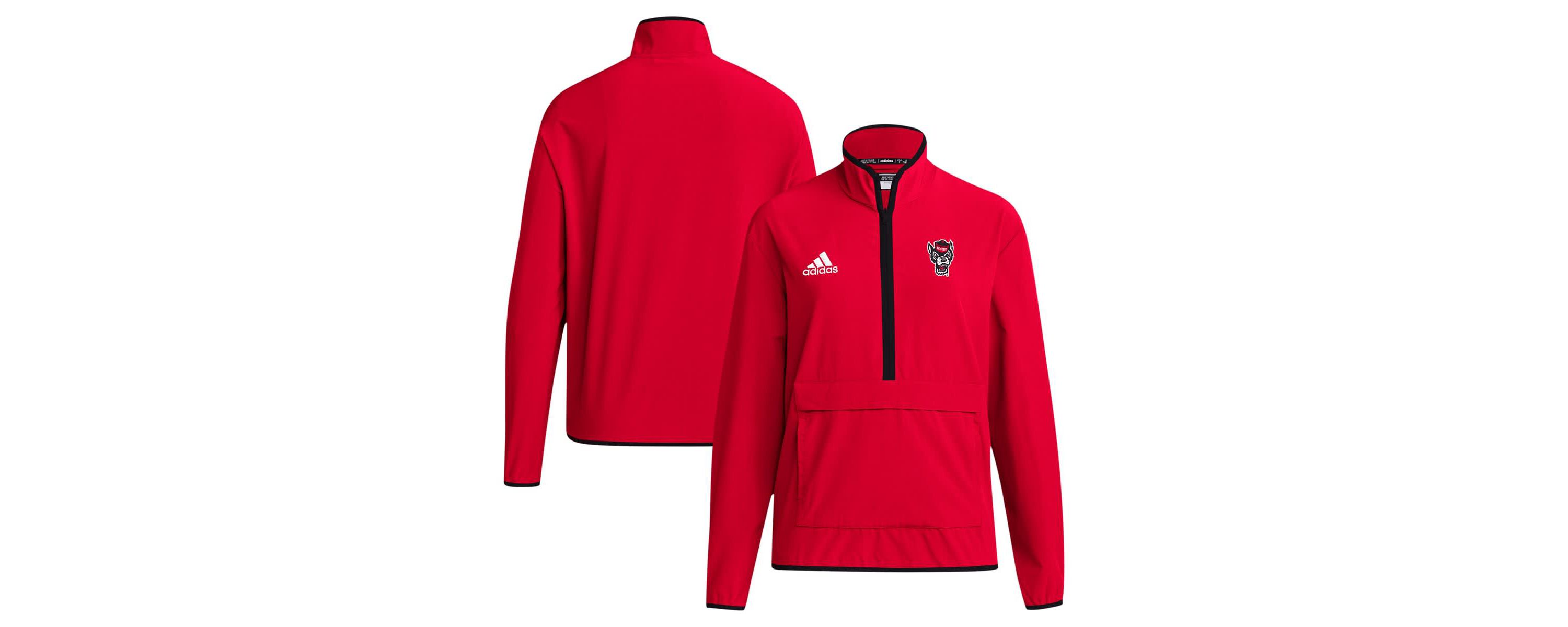 adidas NCAA NC State Wolfpack 2024 Coaches Sideline Half-Zip Jacket | Belk