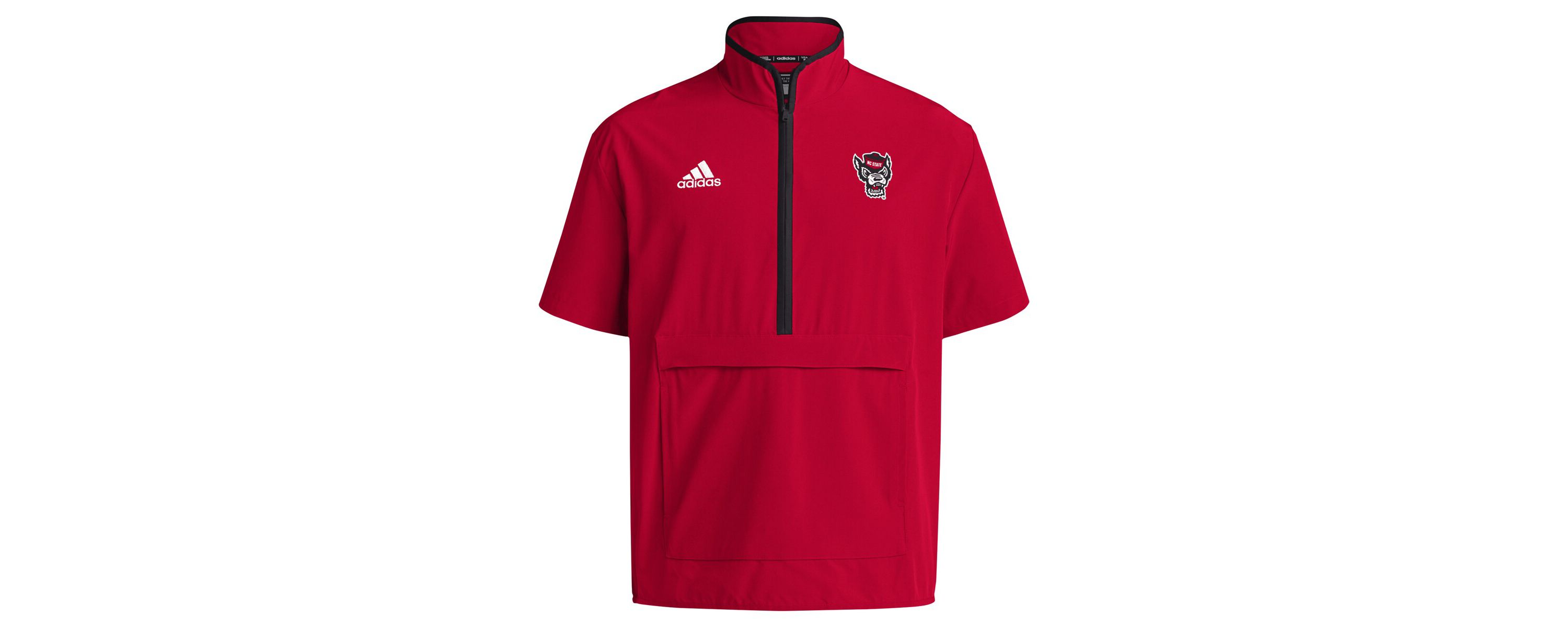 adidas NCAA NC State Wolfpack 2024 Coaches Sideline Half-Zip Short ...