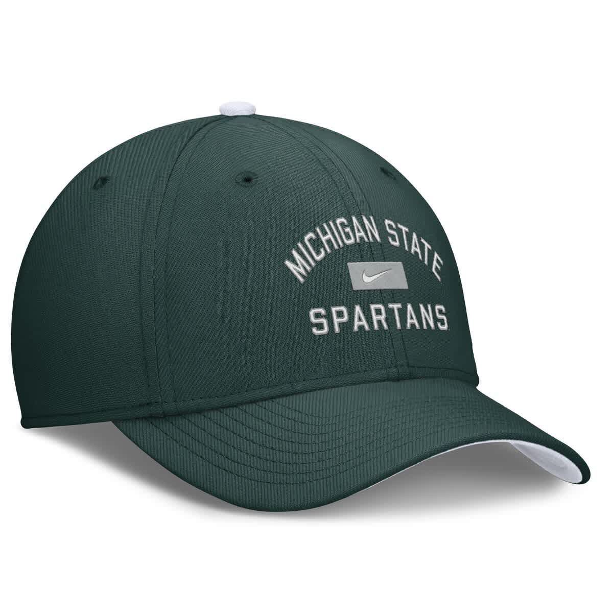 Nike® NCAA Nike Michigan State Spartans Primetime Rise Swoosh Flex Hat ...
