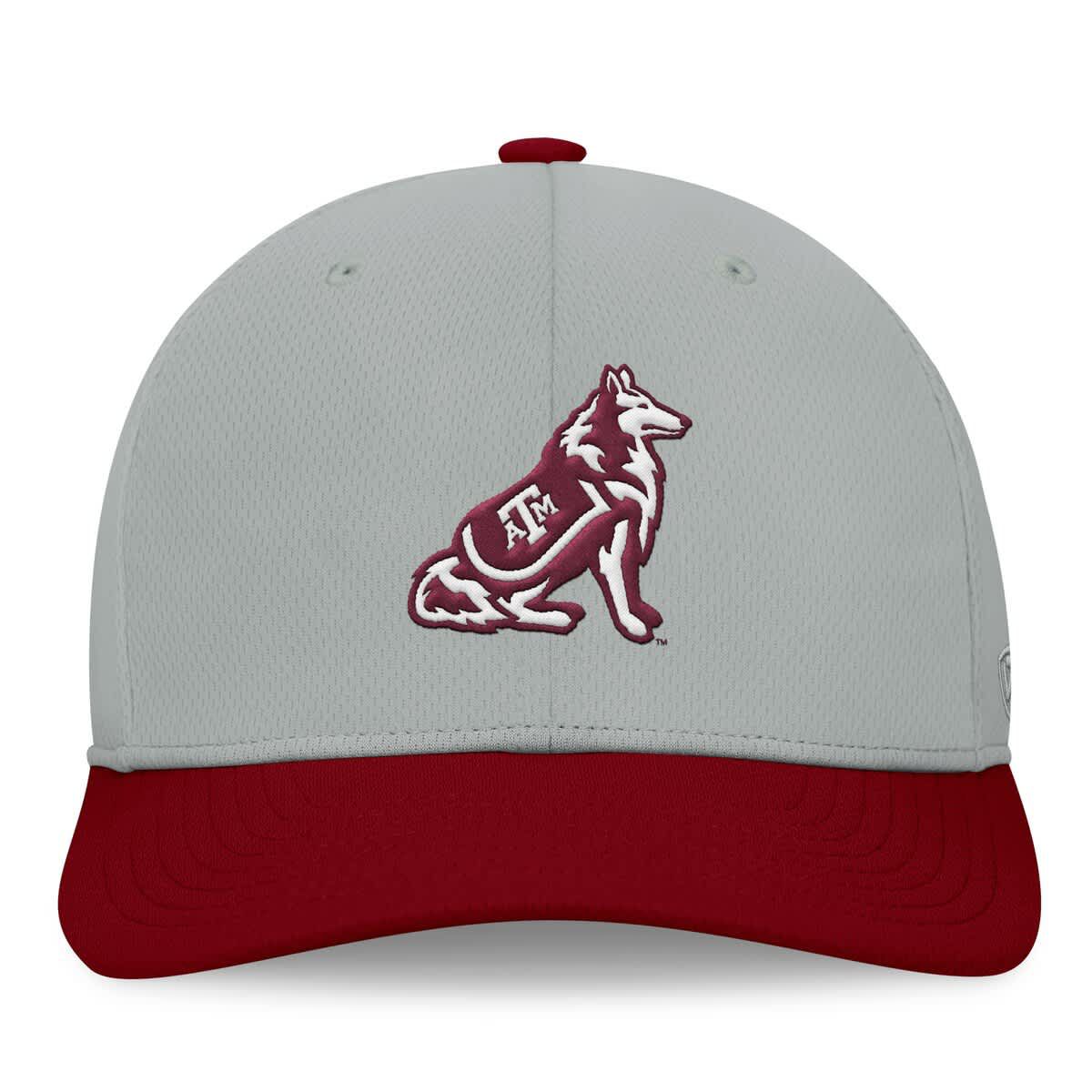 Top of the World NCAA Gray/Maroon Texas A&M Aggies Mick Flex Hat | Belk