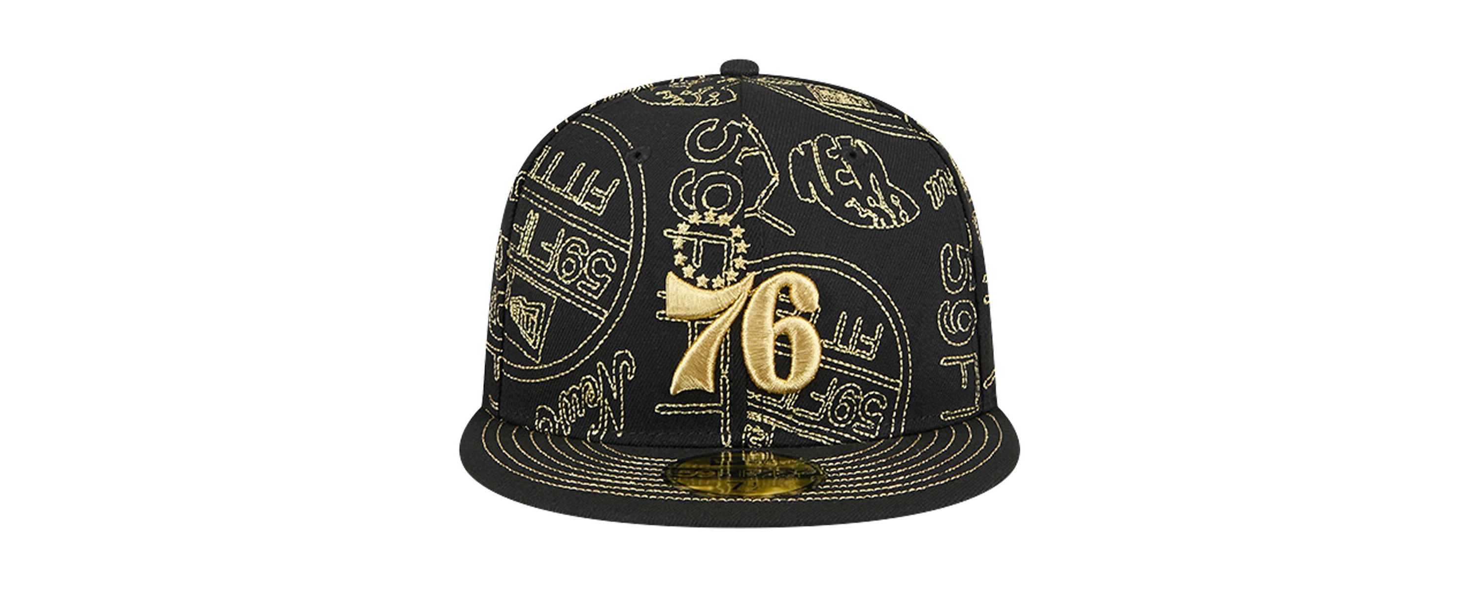 New Era NBA Philadelphia 76ers 59FIFTY Day Allover Print Stencil Fitted ...