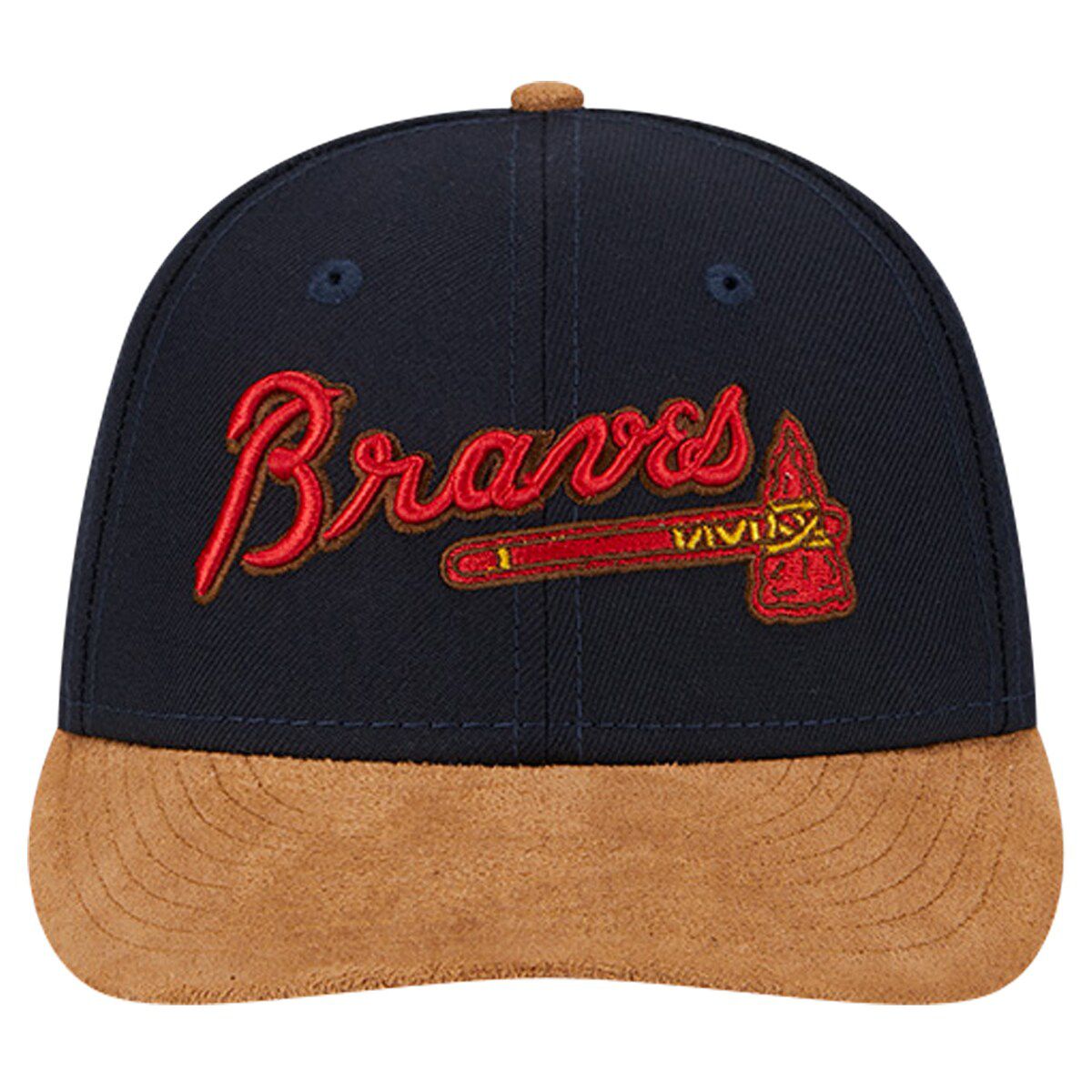 New Era MLB Atlanta Braves Team Suede Visor Low 59FIFTY Fitted Hat | Belk