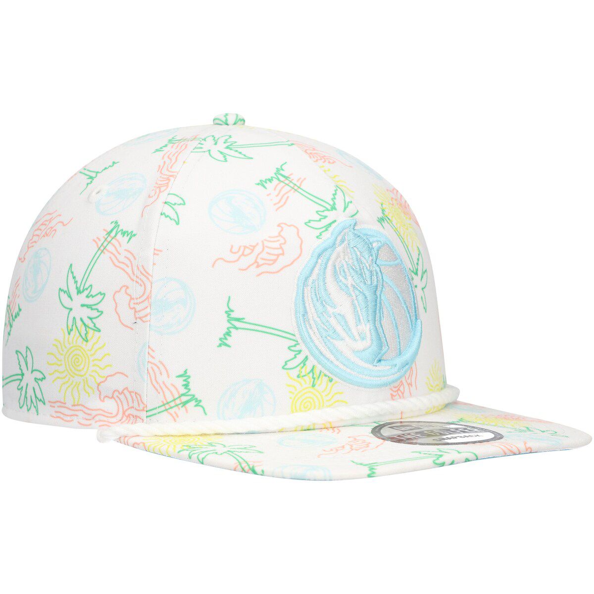 New Era NBA Dallas Mavericks Palm Trees and Waves Golfer Adjustable Hat ...
