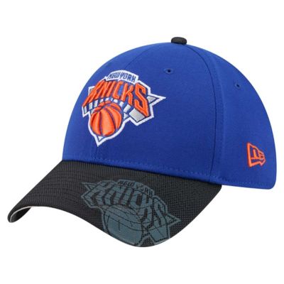 New Era NBA Blue/Black New York Knicks Sport Night Visor Hit 39THIRTY ...