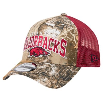 New Era NCAA Camo/Crimson Arkansas Razorbacks 9FORTY A-Frame Adjustable ...