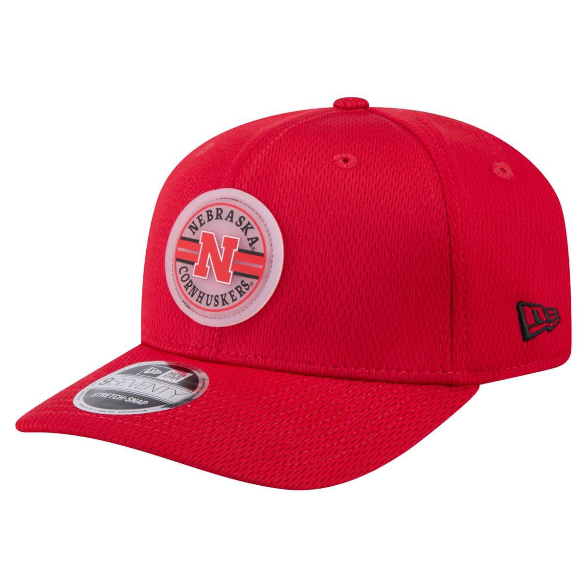 New Era NCAA Nebraska Huskers Patched 9SEVENTY Stretch-Snap Adjustable ...