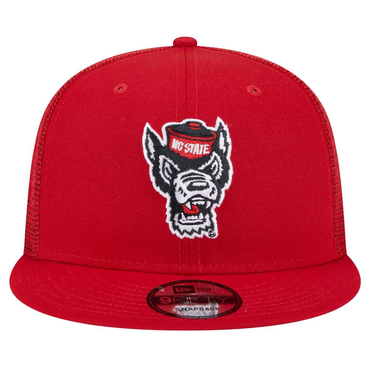 New Era NCAA NC State Wolfpack Trucker 9FIFTY Snapback Hat | Belk