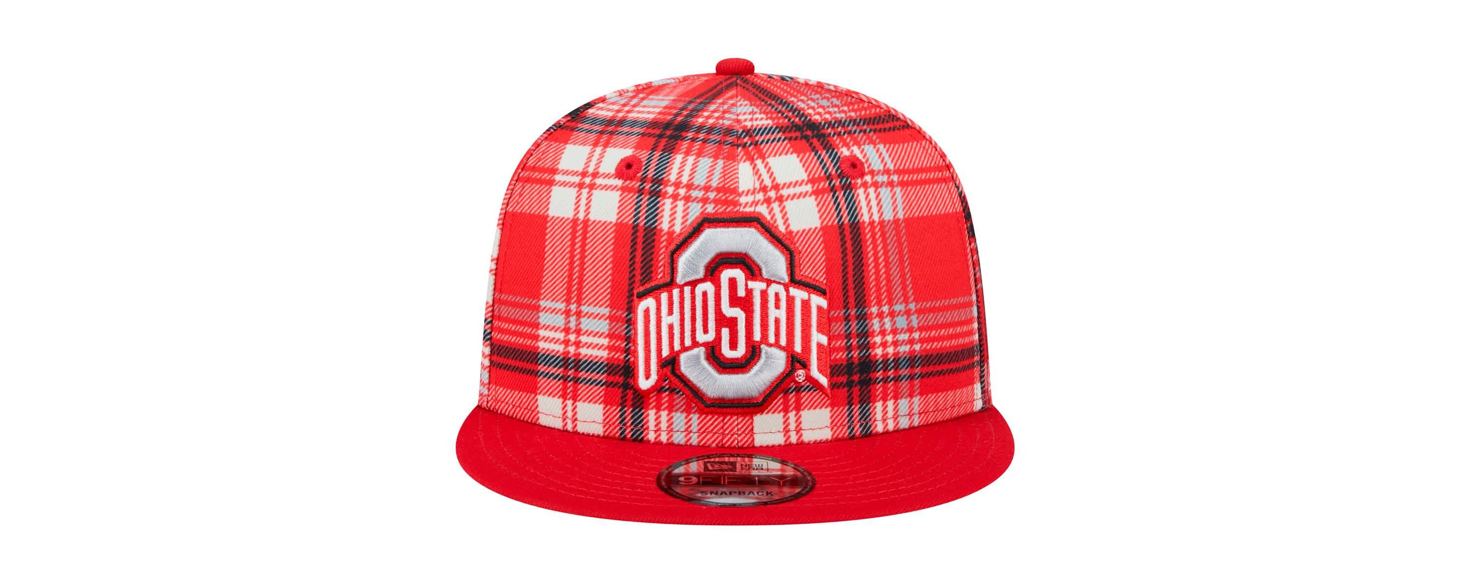 New Era NCAA Ohio State Buckeyes Plaid 9FIFTY Snapback Hat | Belk