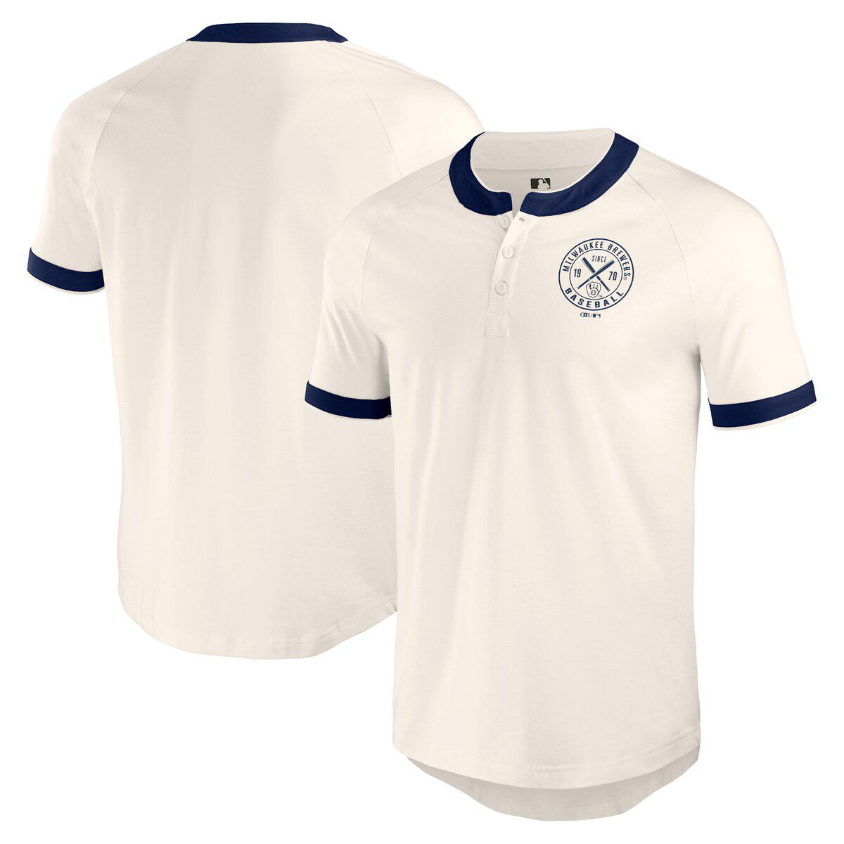 Darius Rucker Collection by Fanatics MLB Milwaukee Brewers Henley ...