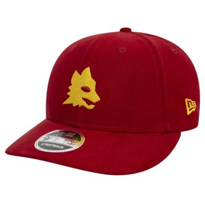 New Era International Clubs AS Roma Suede Low 9FIFTY Stretch-Snap Hat ...