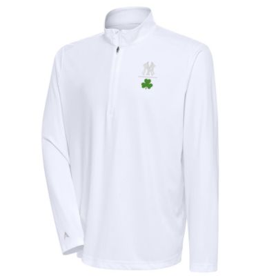 Antigua MLB New York Yankees Shamrock Tribute Quarter-Zip Pullover Top ...