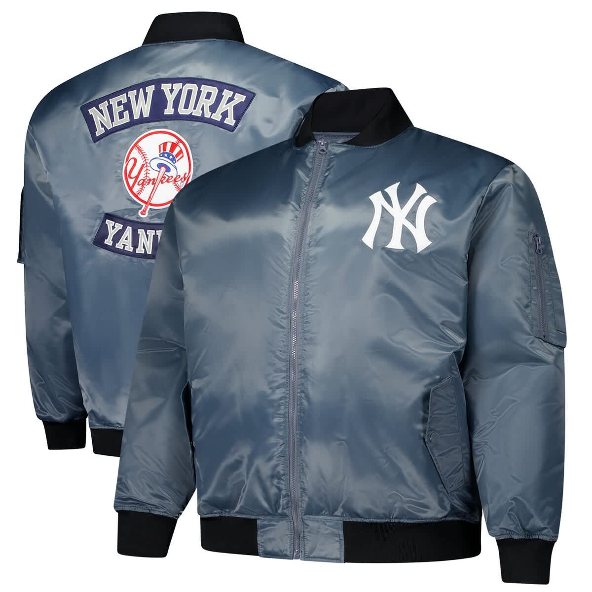Profile MLB New York Yankees Big & Tall Full-Zip Bomber Jacket | Belk