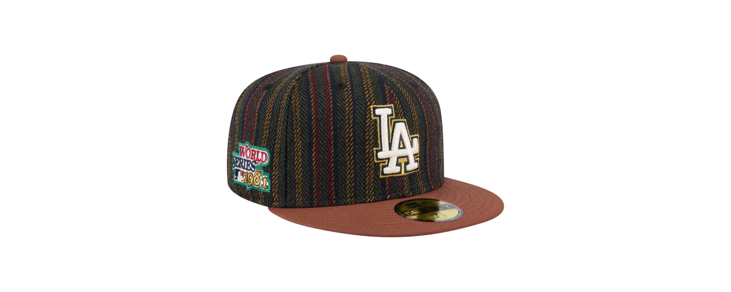 New Era MLB Los Angeles Dodgers Vintage Herringbone 59FIFTY Fitted Hat ...