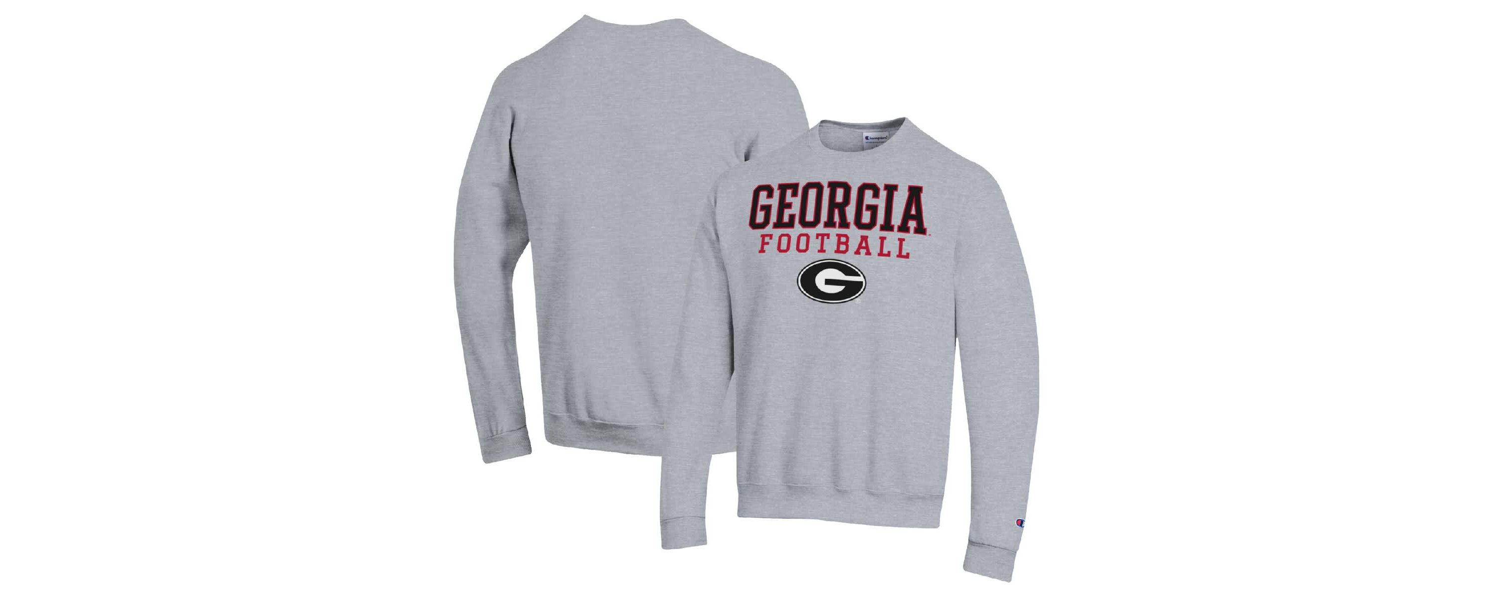 Champion® NCAA Georgia Bulldogs Football Stacked Pullover Sweatshirt | Belk