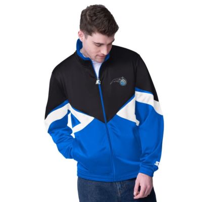 Starter NBA Black/Blue Orlando Magic Rush Applique Full-Zip Track ...
