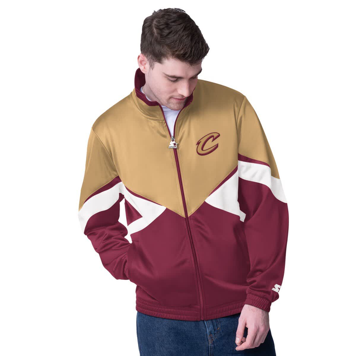 Starter NBA Cleveland Cavaliers Rush Applique Full-Zip Track Jacket | Belk