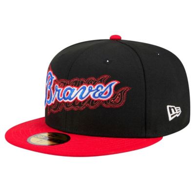 New Era MLB Atlanta Braves Shadow Stitch 59FIFTY Fitted Hat | belk