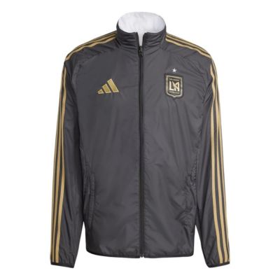 adidas MLS Black/White LAFC 2025 Anthem Reversible Full-Zip Jacket | belk