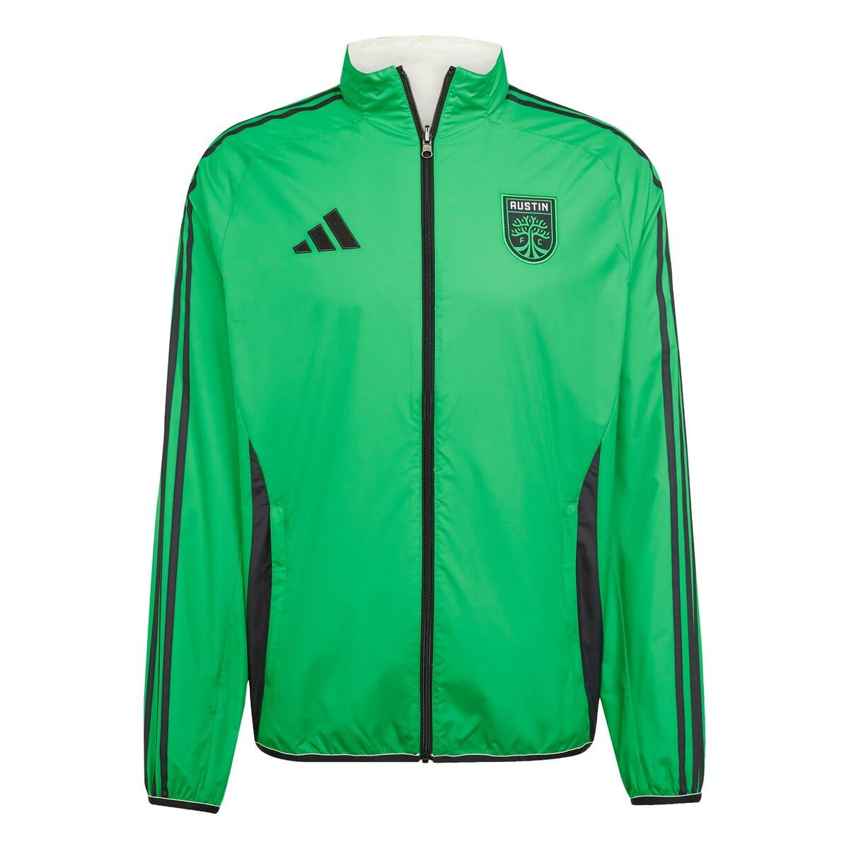 adidas MLS Green/White Austin FC 2025 Anthem Reversible Full-Zip Jacket ...