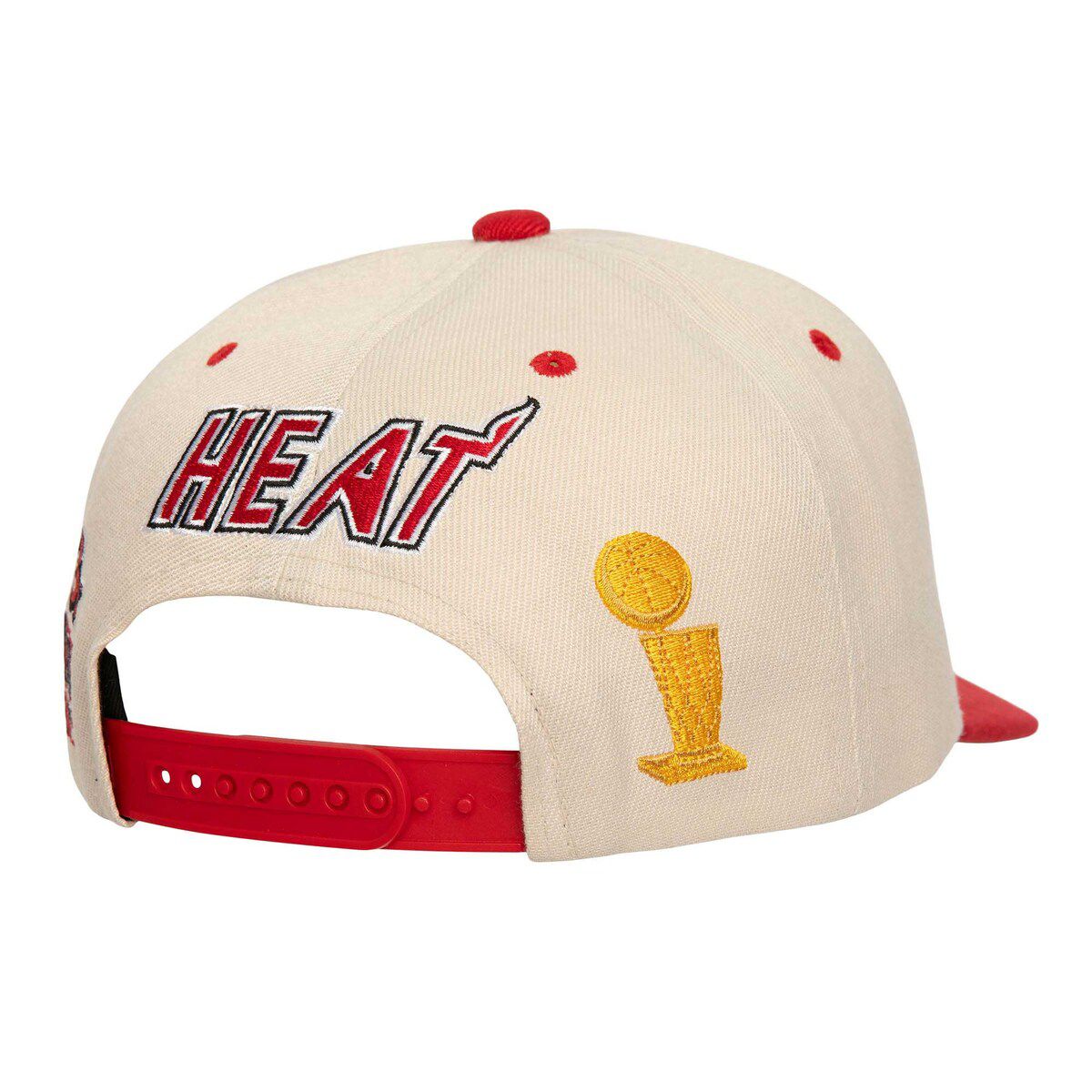 Mitchell & Ness NBA Cream/Red Miami Heat 3x NBA s Soul Legacy Defined ...