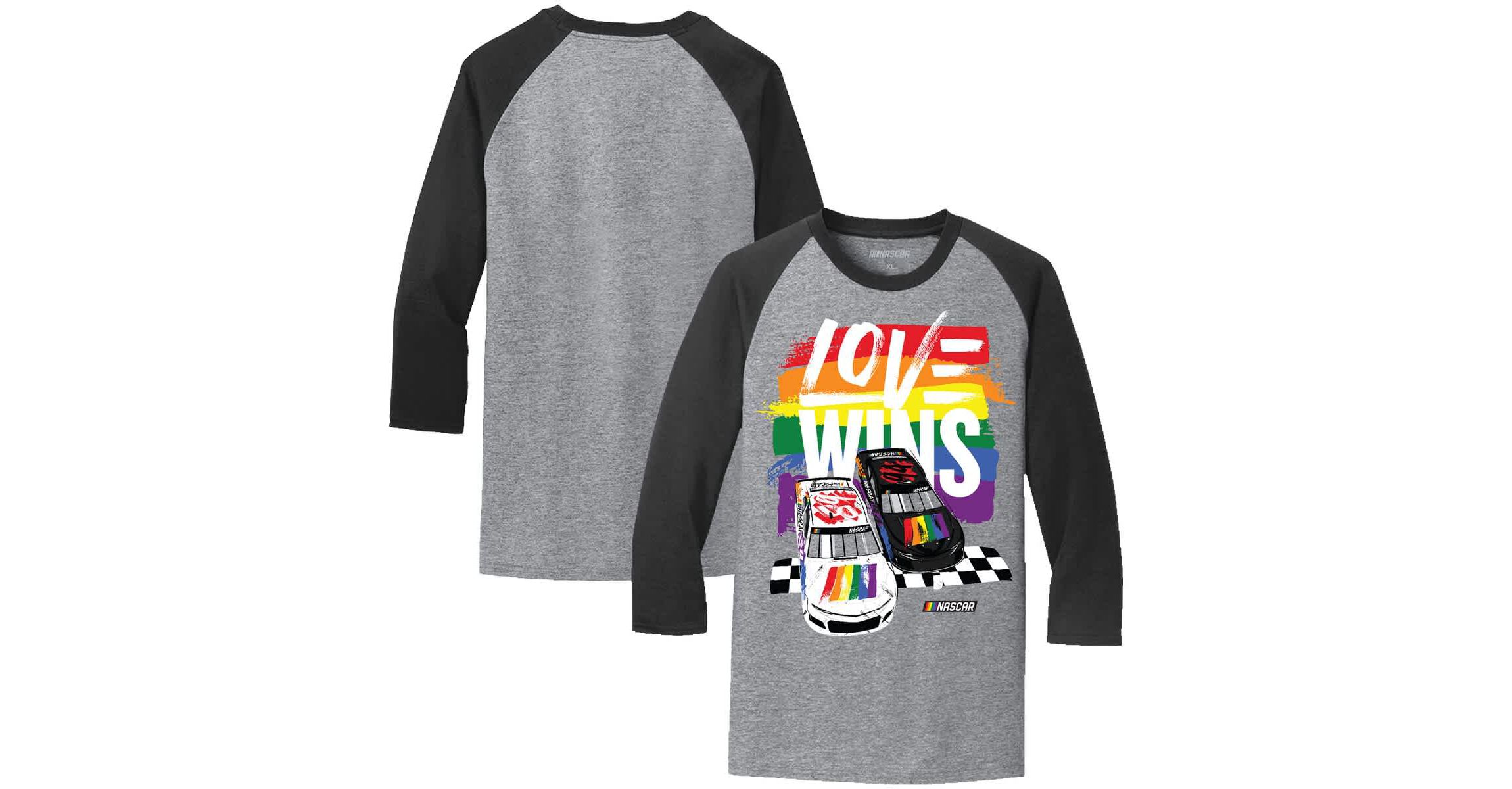 Checkered Flag Sports NASCAR Love Wins Pride Ringer T-Shirt | Belk